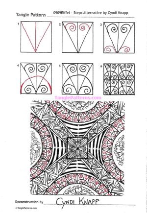 How to draw 0909EIFFEL « TanglePatterns.com