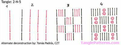 How to draw 2-N-5 « TanglePatterns.com