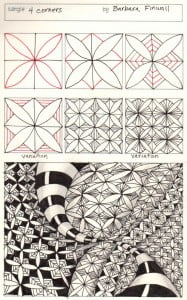 How to draw 4 CORNERS « TanglePatterns.com