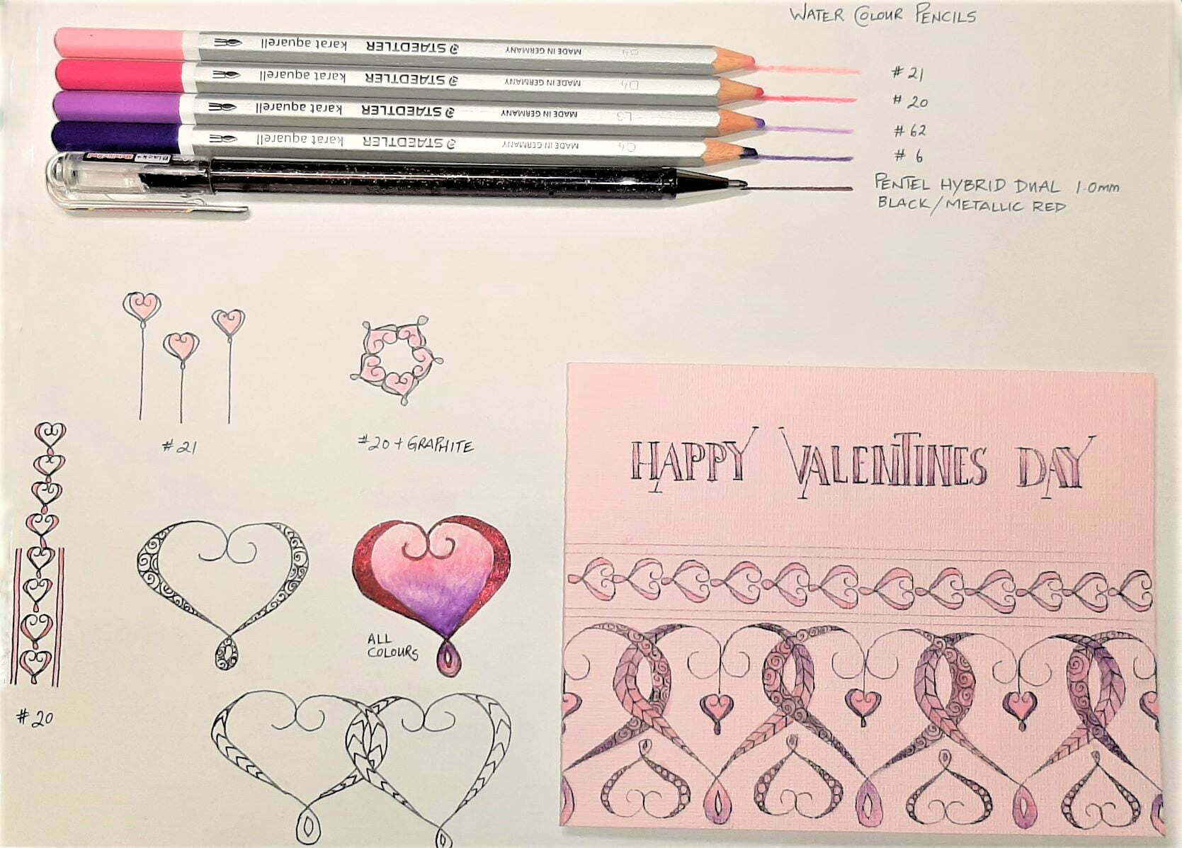 How to draw HEARTGRAM « TanglePatterns.com