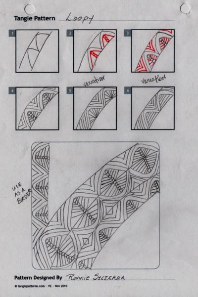 How to draw LOOPY « TanglePatterns.com