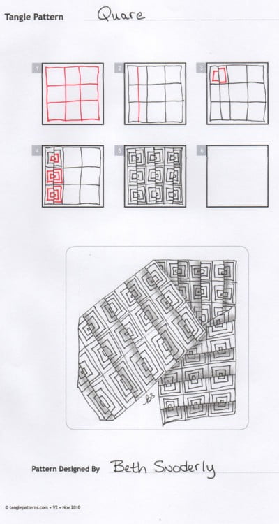 How to draw QUARE « TanglePatterns.com