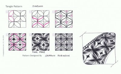 How to draw SINDOO « TanglePatterns.com