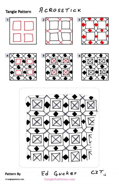 How to draw ACROSSTICK « TanglePatterns.com
