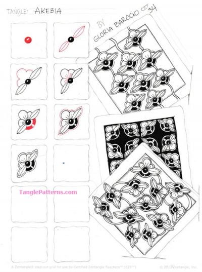 How to draw AKEBIA « TanglePatterns.com