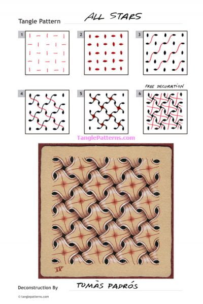 How to draw ALL STARS « TanglePatterns.com