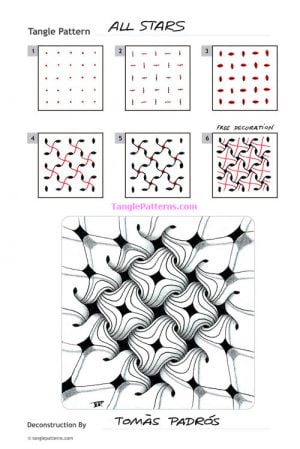 How to draw ALL STARS « TanglePatterns.com