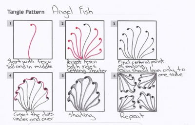How to draw ANGEL FISH « TanglePatterns.com