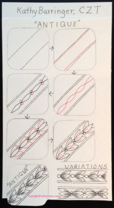 How to draw ANTIQUE « TanglePatterns.com