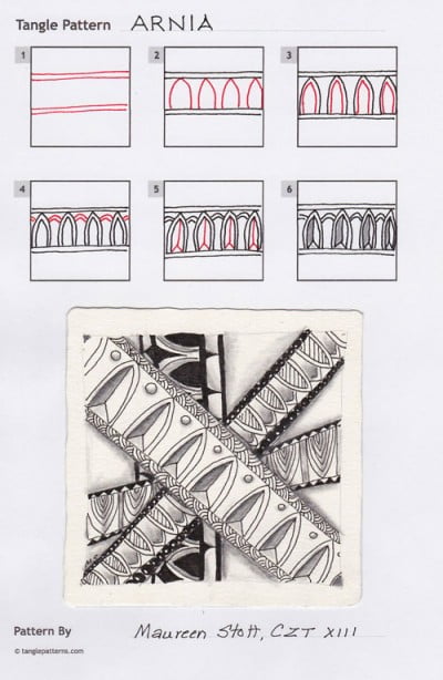 How to draw ARNIA « TanglePatterns.com