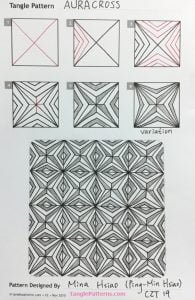 How To Draw Auracross Tanglepatterns