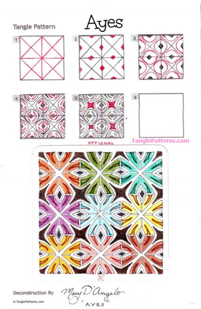 How to draw AYES « TanglePatterns.com