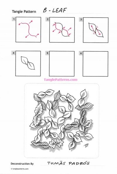 How to draw B-LEAF « TanglePatterns.com