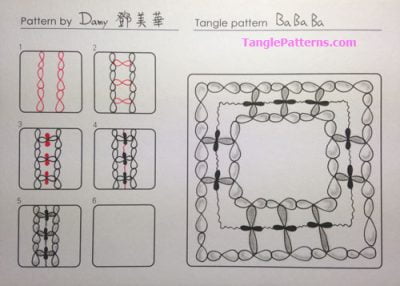 How to draw BABABA « TanglePatterns.com
