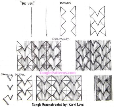How to draw BE VEE « TanglePatterns.com