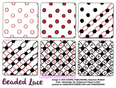 How to draw BEADED LACE « TanglePatterns.com