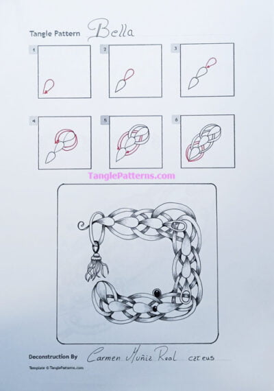 How to draw BELLA « TanglePatterns.com