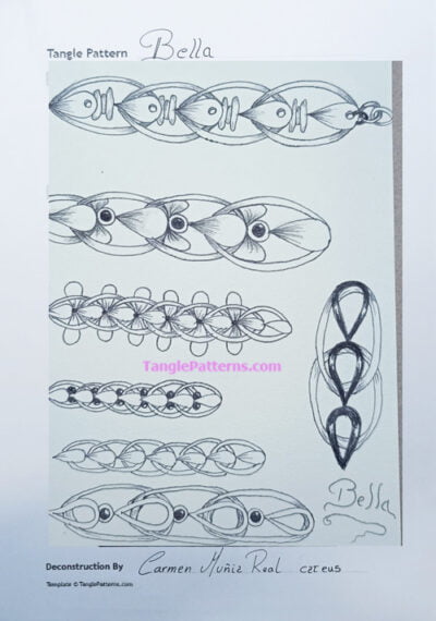 How to draw BELLA « TanglePatterns.com