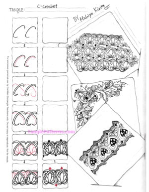 How to draw C-CROCHET « TanglePatterns.com