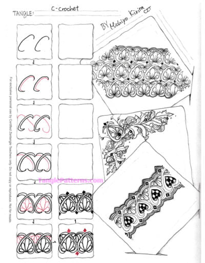 How to draw C-CROCHET « TanglePatterns.com