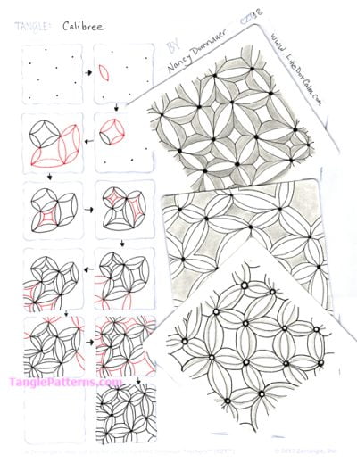 How to draw CALIBREE « TanglePatterns.com
