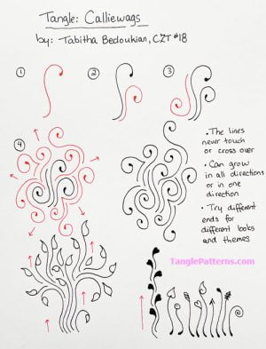 How to draw CALLIEWAGS « TanglePatterns.com