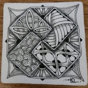 How to draw CARD TRICK « TanglePatterns.com