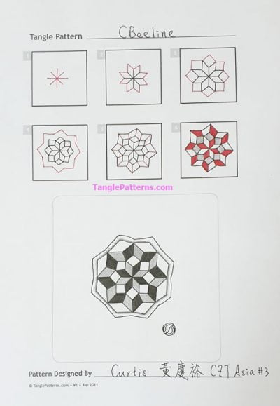 How to draw CBEELINE « TanglePatterns.com