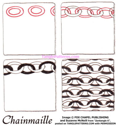 How to draw CHAINMAILLE « TanglePatterns.com