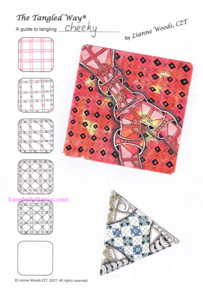 How to draw CHEEKY « TanglePatterns.com