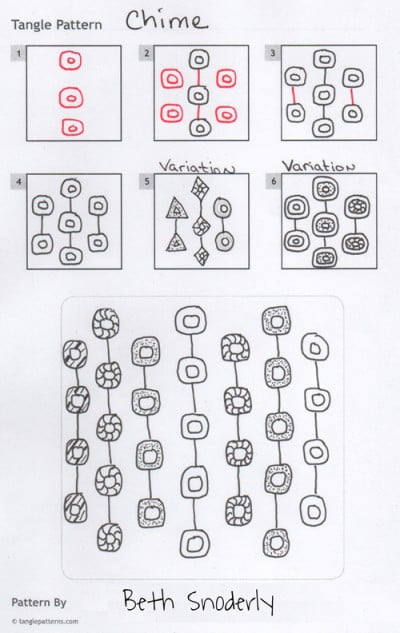 How to draw CHIME « TanglePatterns.com