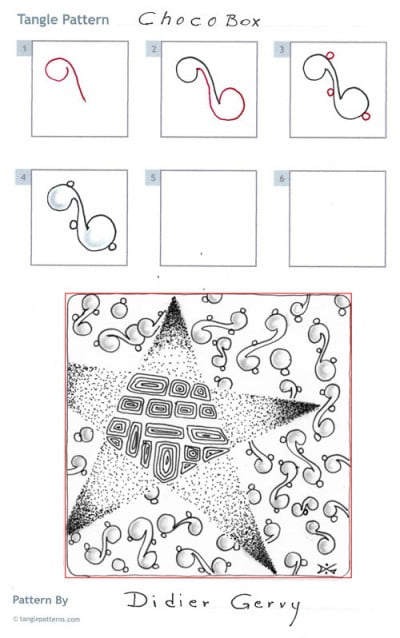 How to draw CHOCOBOX « TanglePatterns.com