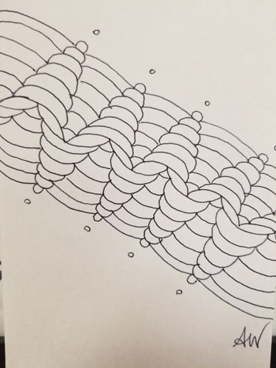 How to draw CONKLE « TanglePatterns.com