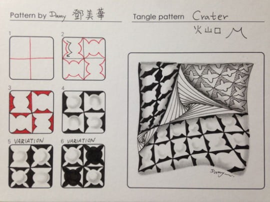 How to draw CRATER « TanglePatterns.com