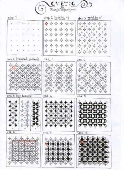 How to draw CVETIC « TanglePatterns.com