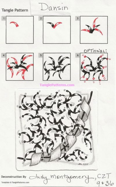 How to draw DANSIN « TanglePatterns.com