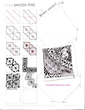 How to draw DAYZEE-MAE « TanglePatterns.com