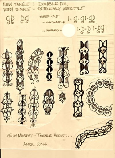 How to draw DOUBLE D’S « TanglePatterns.com