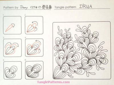 How to draw D’RUA « TanglePatterns.com