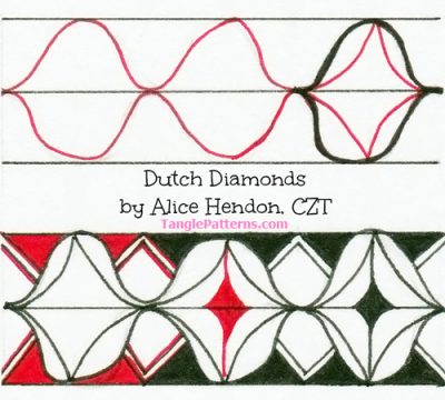 How to draw DUTCH DIAMONDS « TanglePatterns.com