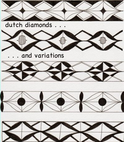 How to draw DUTCH DIAMONDS « TanglePatterns.com