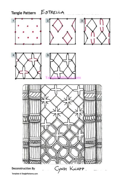 How to draw ESTRELLA « TanglePatterns.com