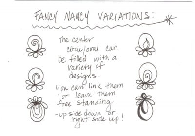 How to draw FANCY NANCY « TanglePatterns.com