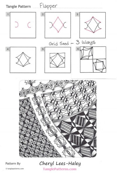How to draw FLAPPER « TanglePatterns.com