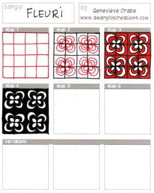 How to draw FLEURI « TanglePatterns.com