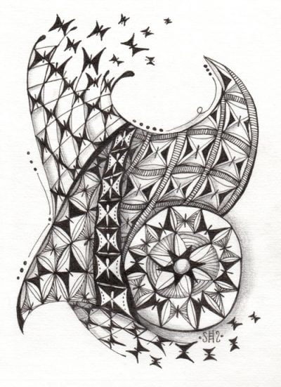 How to draw FLUTTER NET « TanglePatterns.com