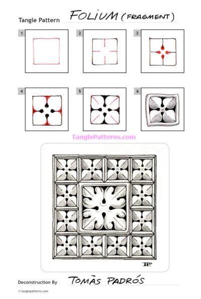 How to draw FOLIUM « TanglePatterns.com