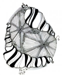 How to draw FROST FLOWER « TanglePatterns.com