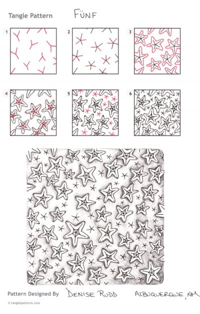 How to draw FÜNF « TanglePatterns.com