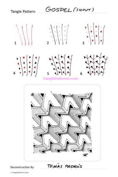 How to draw GOSPEL « TanglePatterns.com